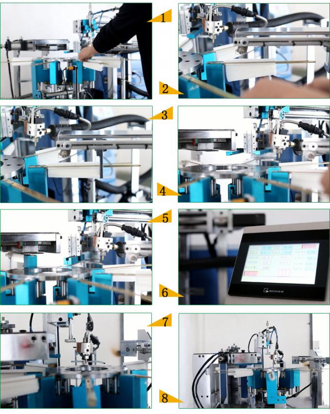 8 Stations ECO Filter Machine Rotary Type Hot Melt Adhesive