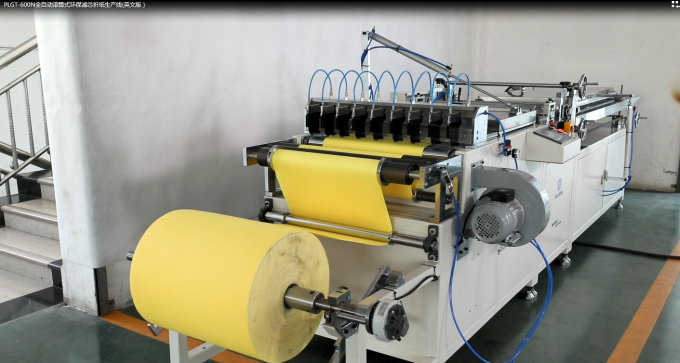 600mm Rotary Filter Paper Pleating Machine Full Auto Pre Heating