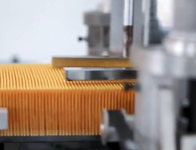 Square Air Filter Rotary Pleating Machine Origami Production Line