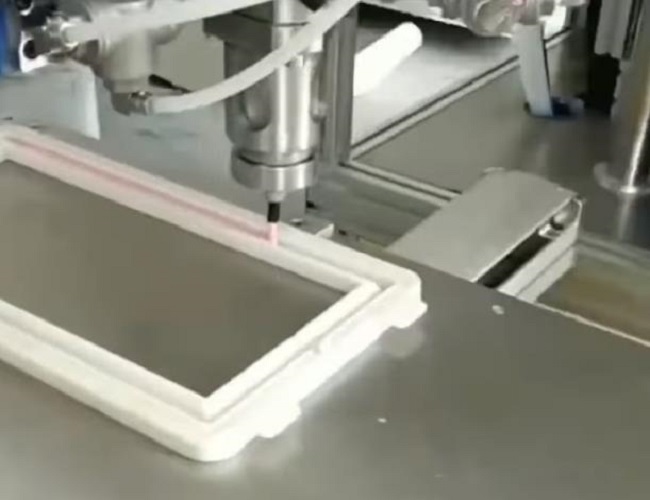 10m/Min PU-20F Fast Speed PU Gluing Machine For Panel Round Air Filter